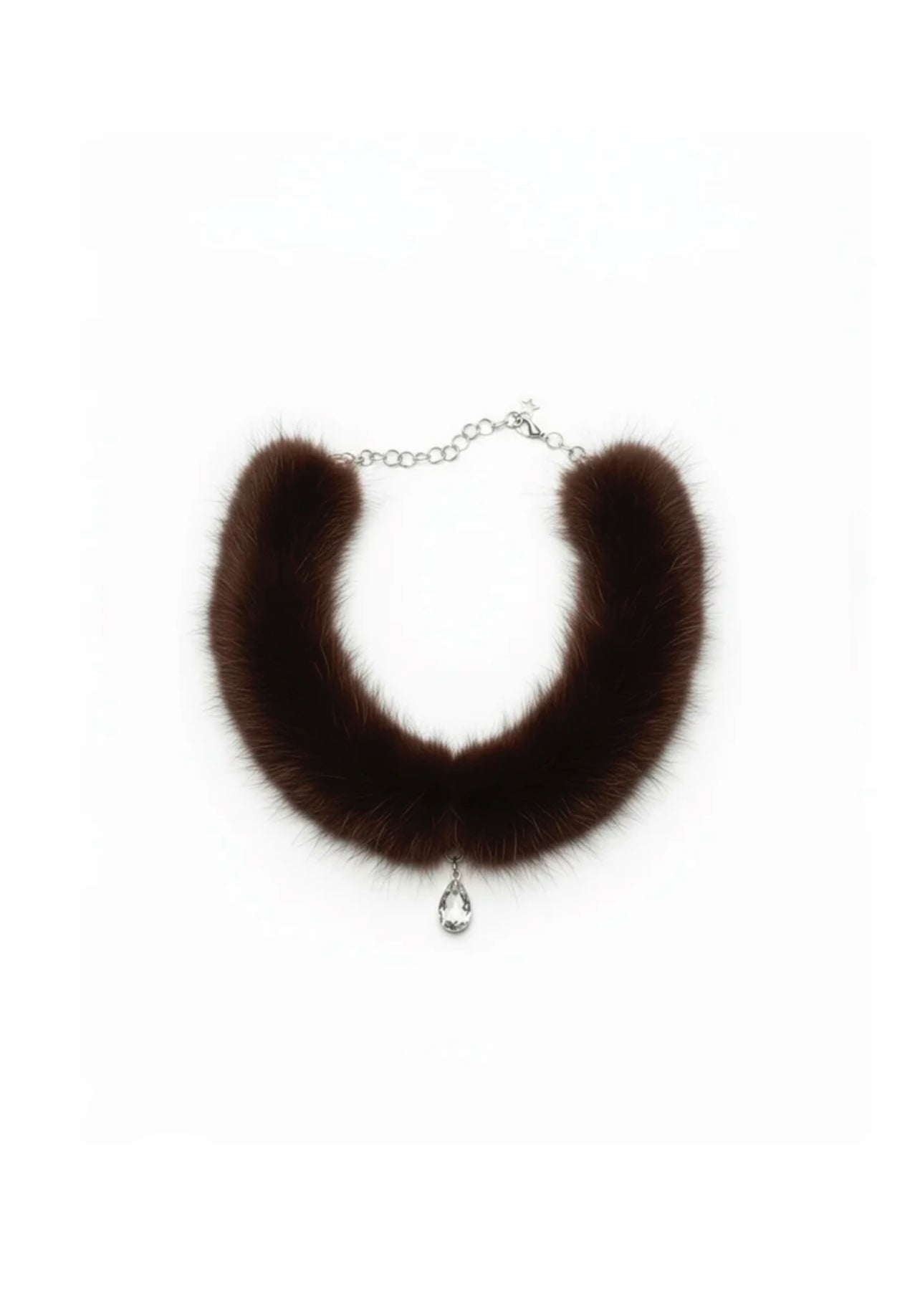 Fur Choker in Brown